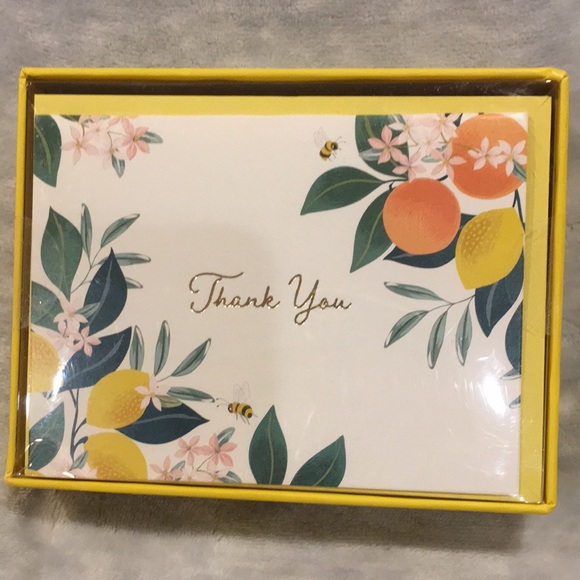 Sheffield Home | Office | Citrus Floral Thank You Note Set Of 6 By ...